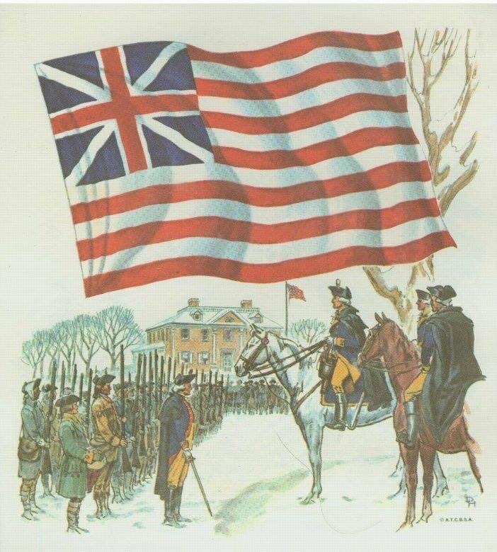 The First American Flag: The Grand Union Flag | Buk's Historical Ad Hockery